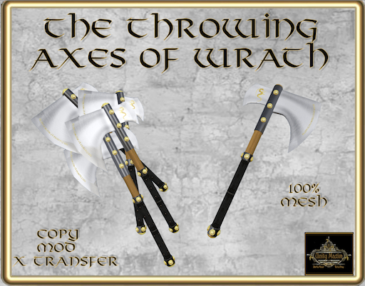 Second Life Marketplace - The Throwing Axes of Wrath
